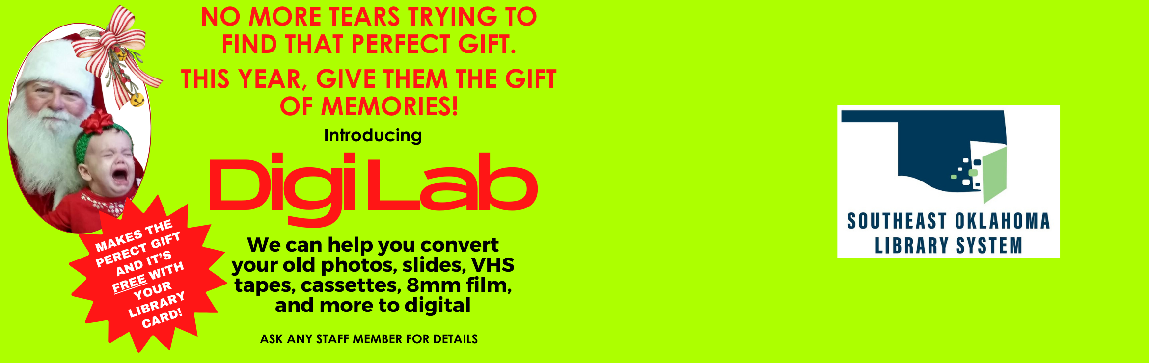 Home | Southeast Oklahoma Library System